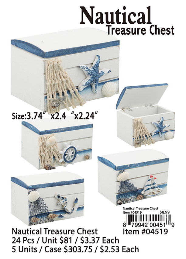 Nautical Treasure Chest - Puka Creations