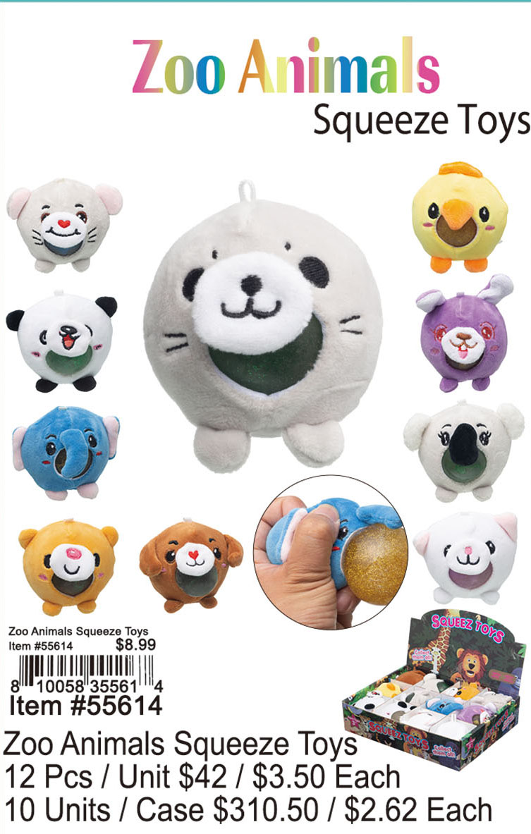 Zoo Animals Squeeze Toys