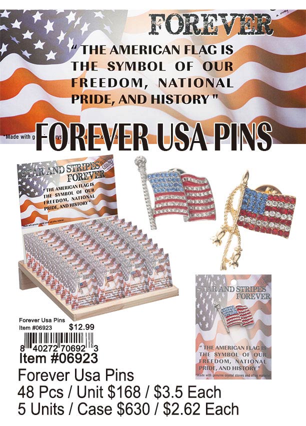 Forever USA Pins - Puka Creations