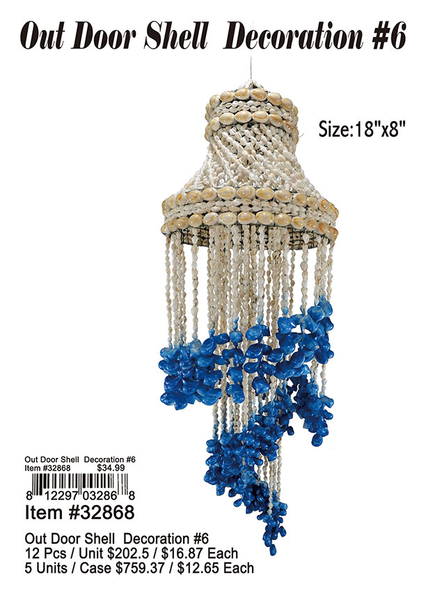 Out Door Shell Decoration#6 - Puka Creations