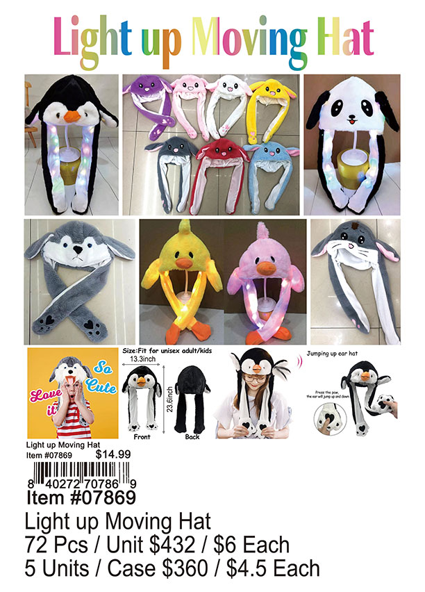 Light Up Moving Hat