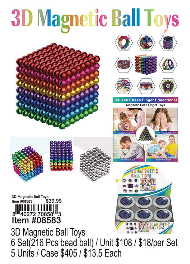 3D Magnetic Ball Toys - Puka Creations