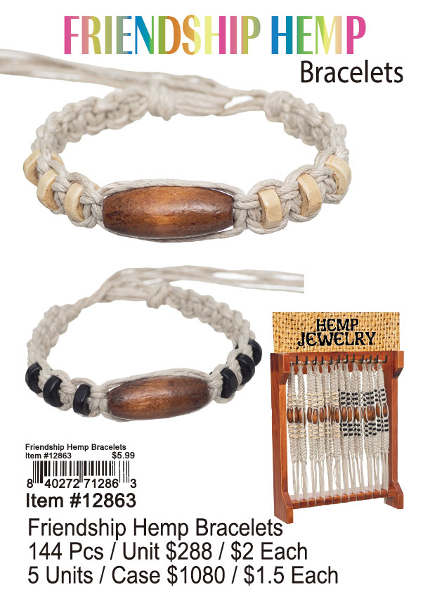 Friendship Hemp Bracelets - Puka Creations