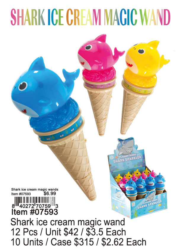 Shark Ice Cream Magic Wand - Puka Creations