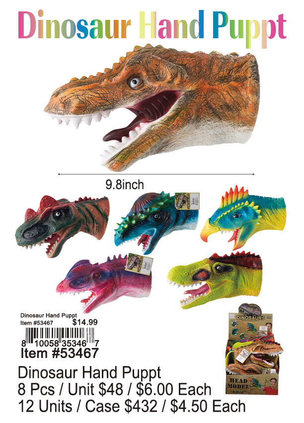 Dinosaur Hand Puppet - Puka Creations