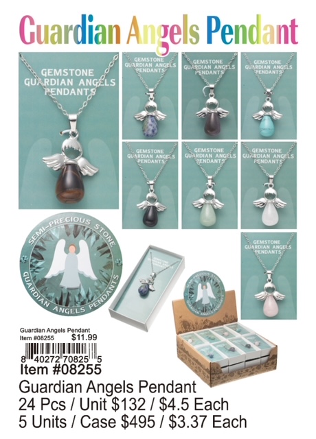 Guardian Angel Pendants 24 Pcs. Wholesale - Puka Creations