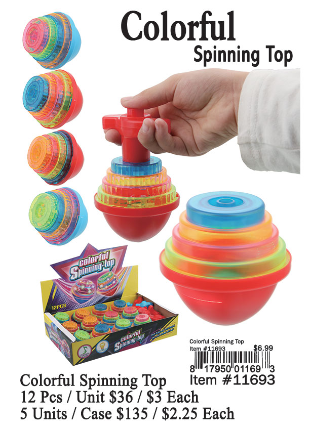 Colorful Spinning Top - Puka Creations