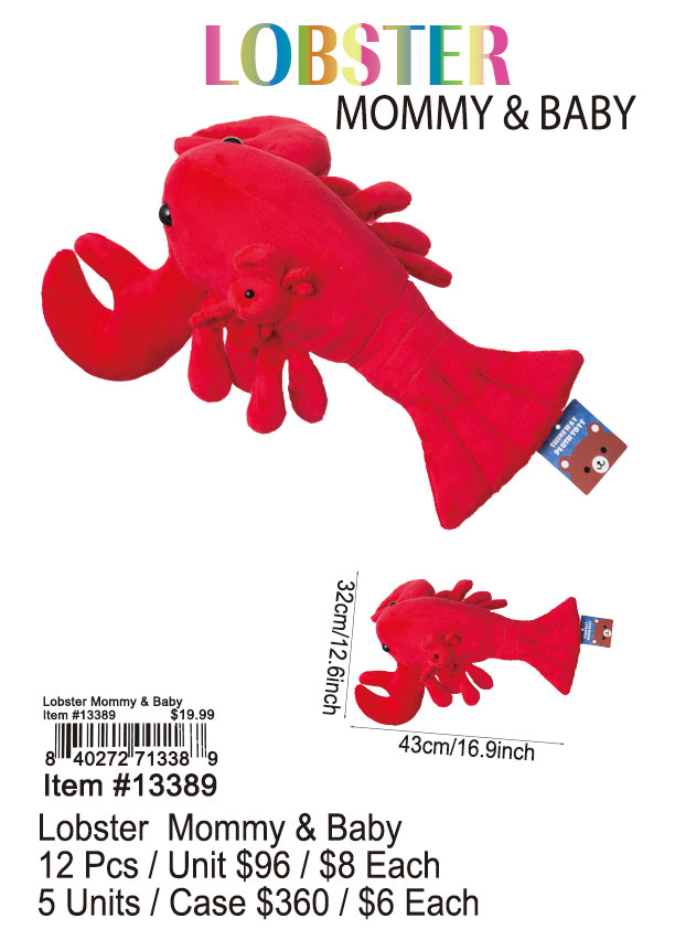 Lobster Mommy and Baby - Puka Creations