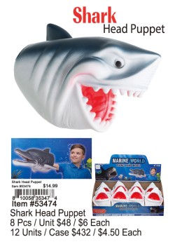 Shark Head Puppet - Puka Creations