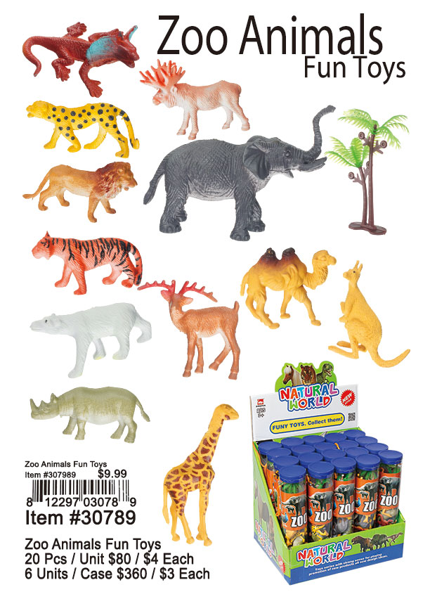 Zoo Animals Fun Toys - Puka Creations